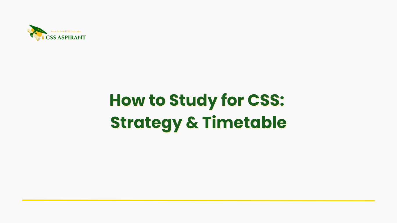 Best Timetable For Css Preparation Cssaspirant
